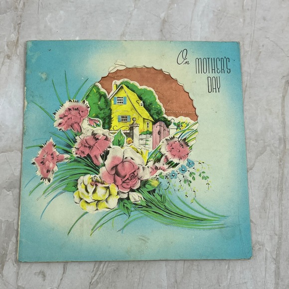 None | Other | Vintage Mothers Day Fold Out Greeting Card Multipanel ...